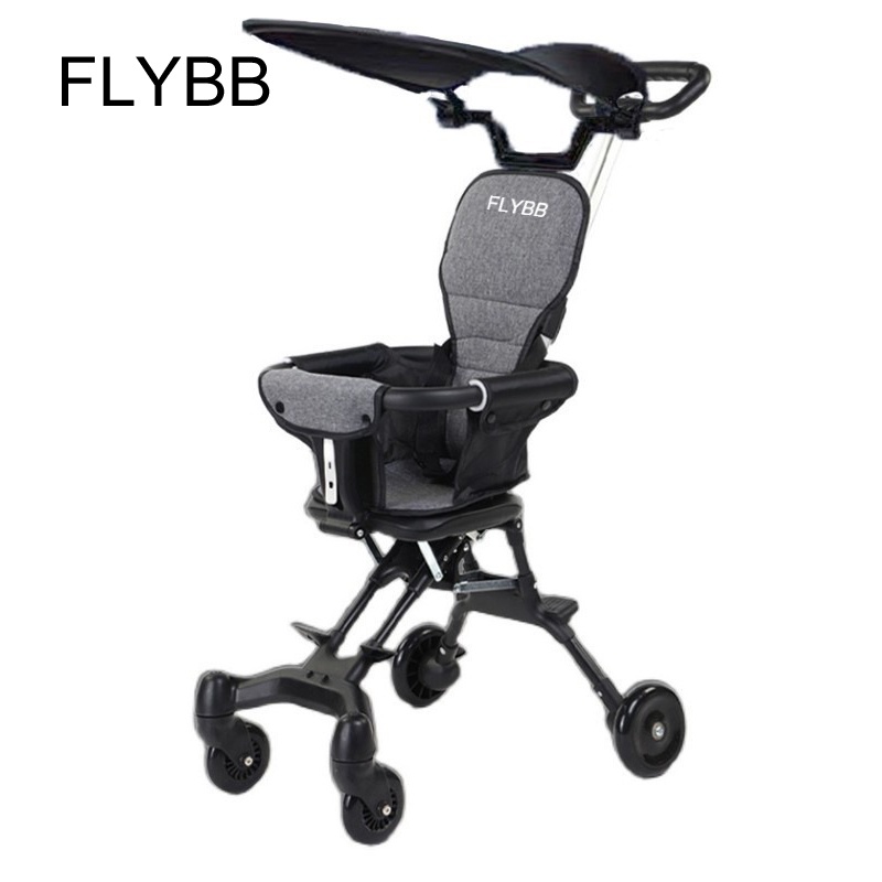 Flybb Foldable Stroller Lightweight Stable Soft Seat Hand Push For Baby ...