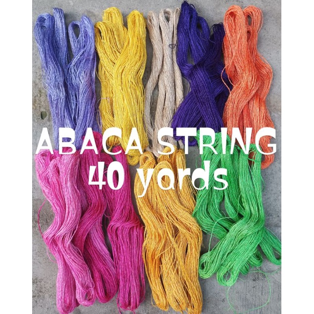 ABACA STRING OR COREO ABACA LETING (40yards) | Shopee Philippines