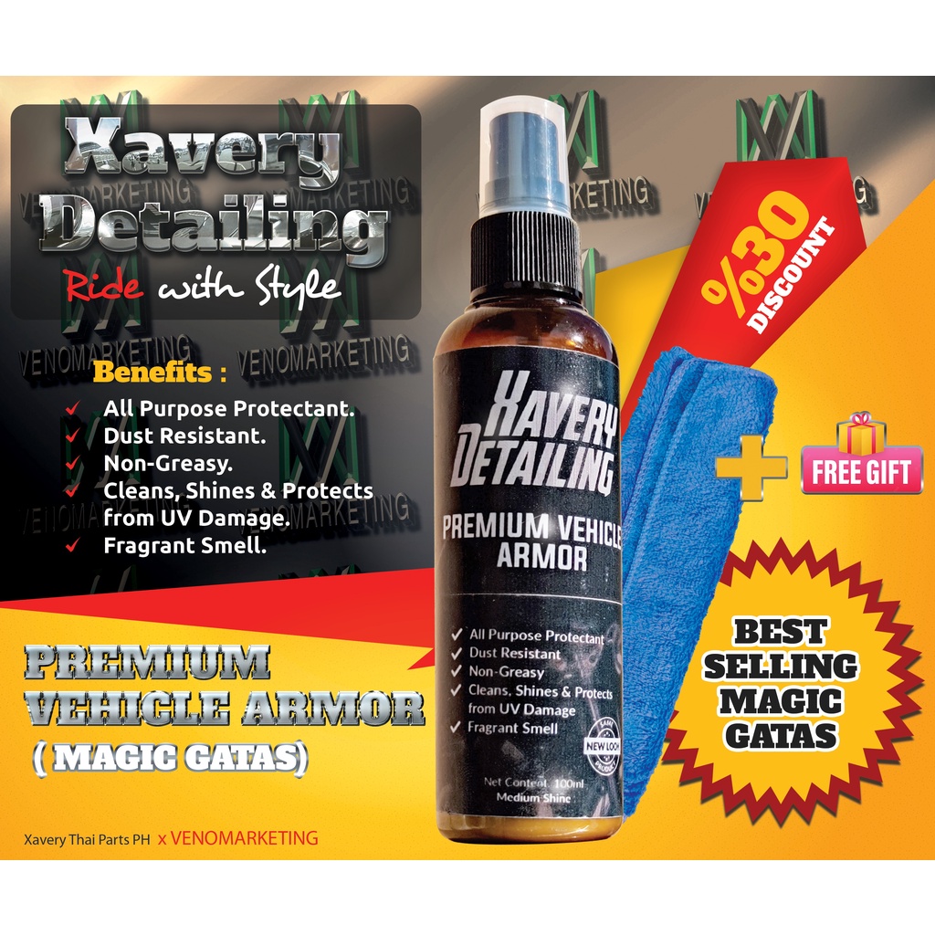 Xavery Magic Gatas Premium Vehicle Armor Protectant hydrophobic effect ...