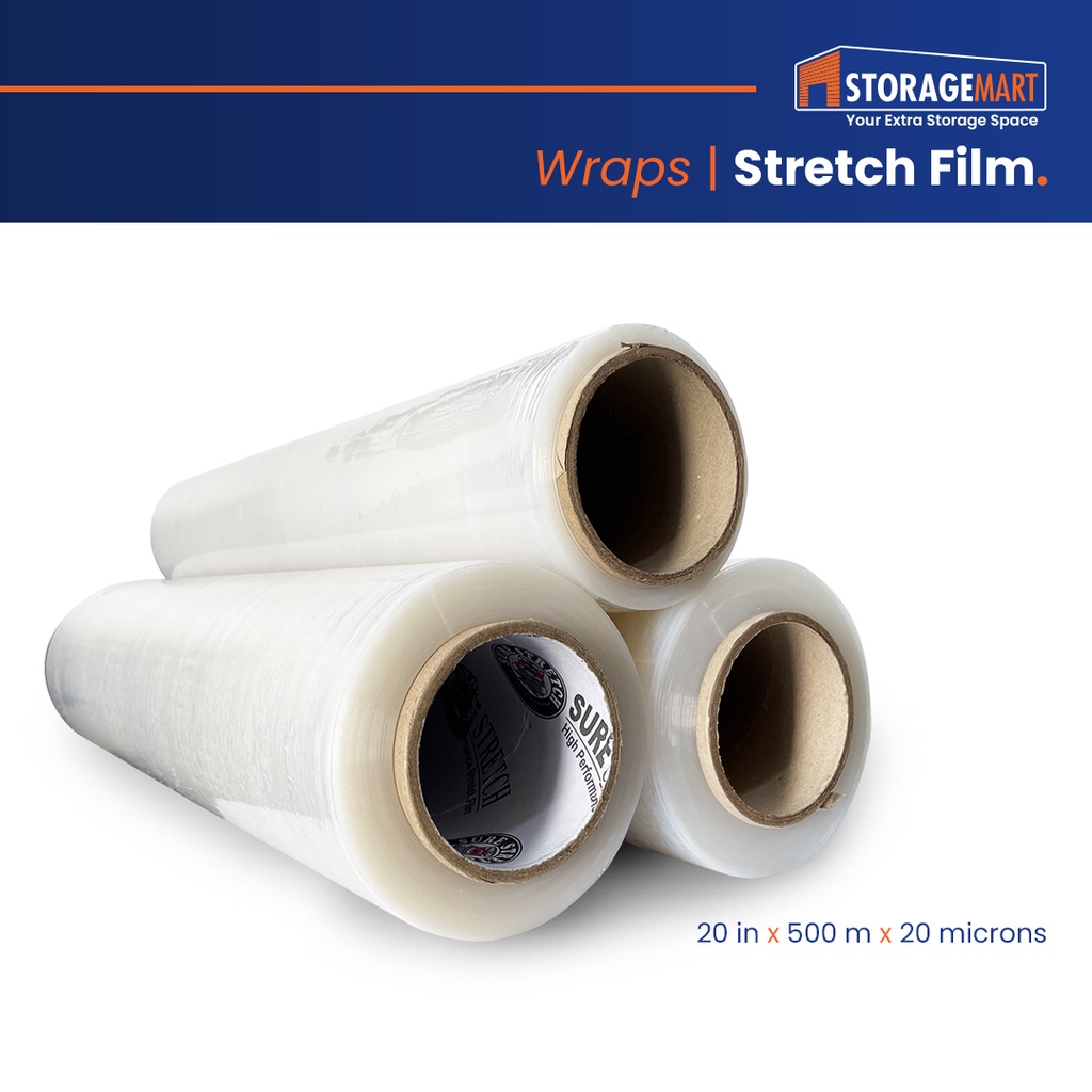 Cling Wrap Stretch Film 20 Inch X 500 Meters X 20 Microns | Shopee ...
