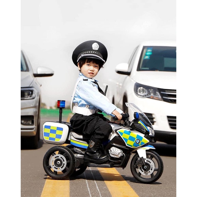 Three Wheels Police Motorcycle (Code 608) | Shopee Philippines