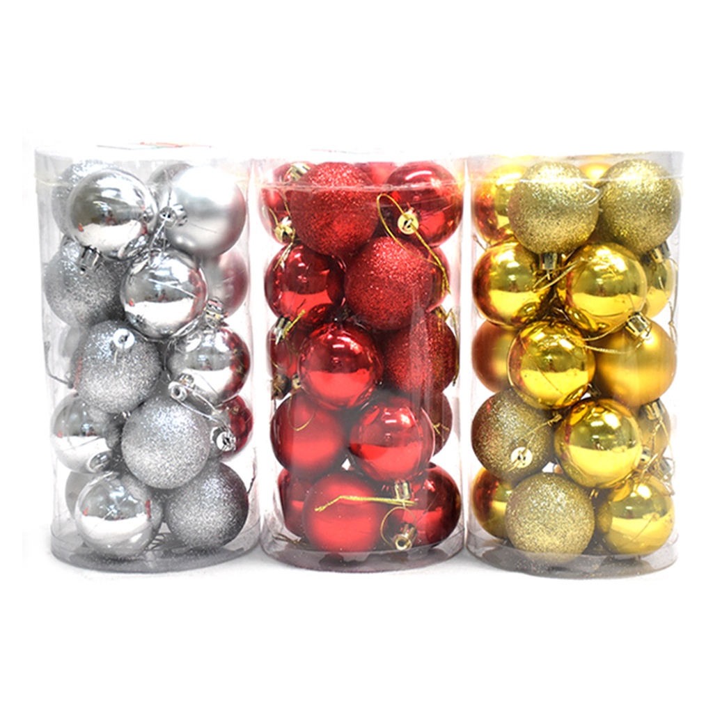 20pcs Christmas Balls Colors Christmas Decor | Shopee Philippines