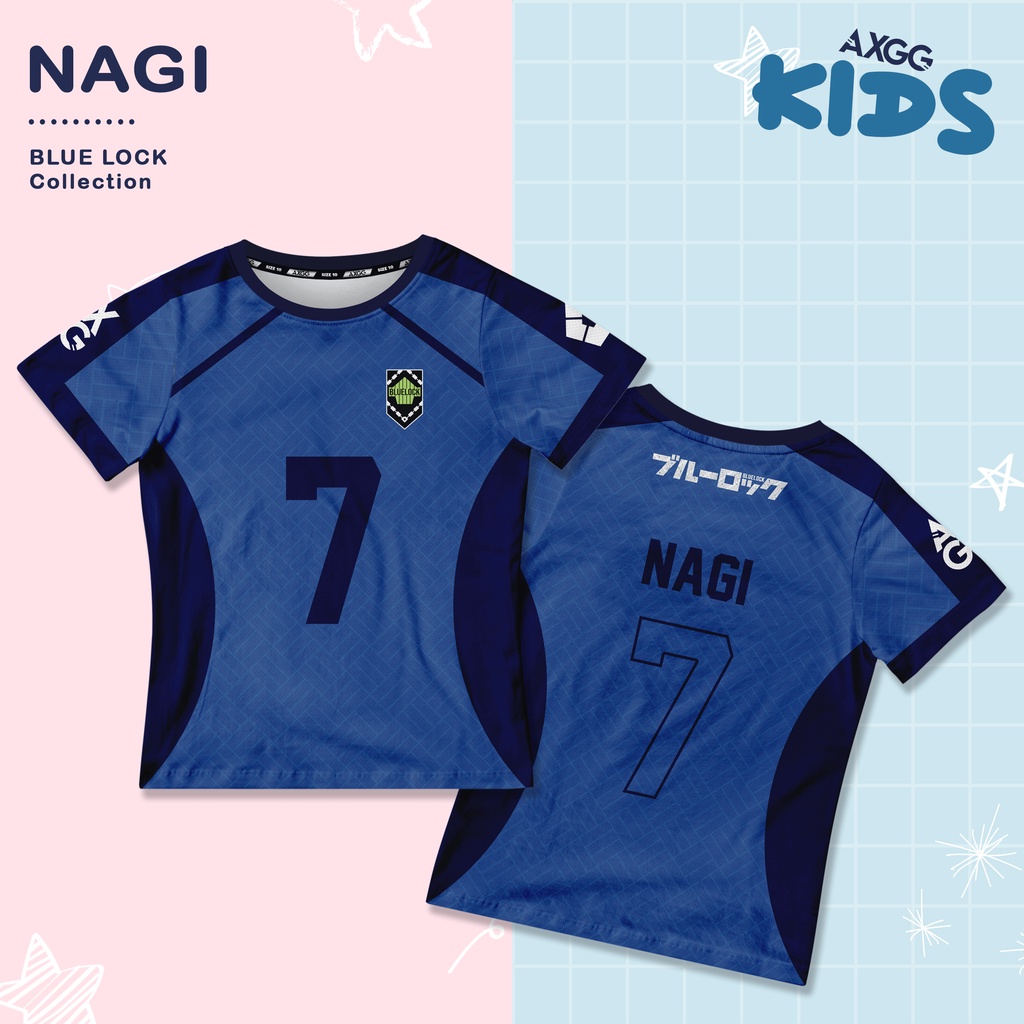 AXGG Kids - ' Blue Lock - Nagi ' Anime Unisex Shirt for Kids | Shopee ...