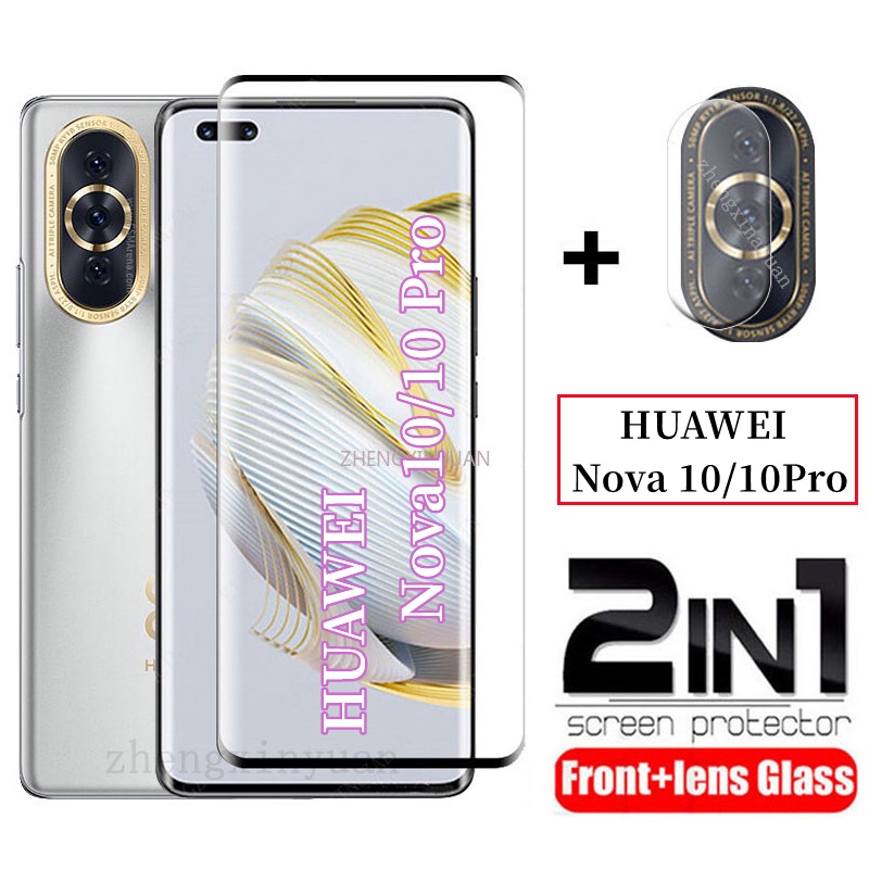 2in1 Full Cover Curved Tempered Glass Screen Protector For HUAWEI Nova ...