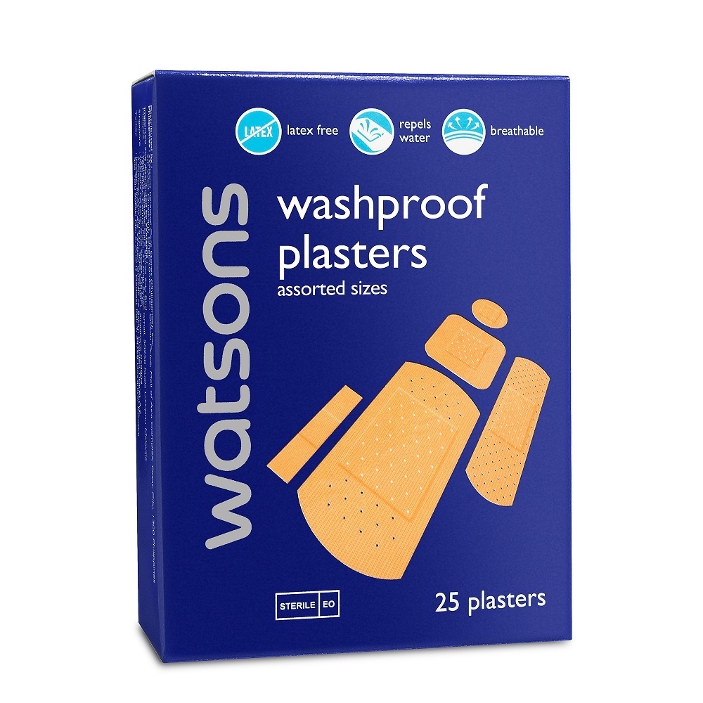 WATSONS Washproof Plaster Assorted sizes 25pcs | Shopee Philippines
