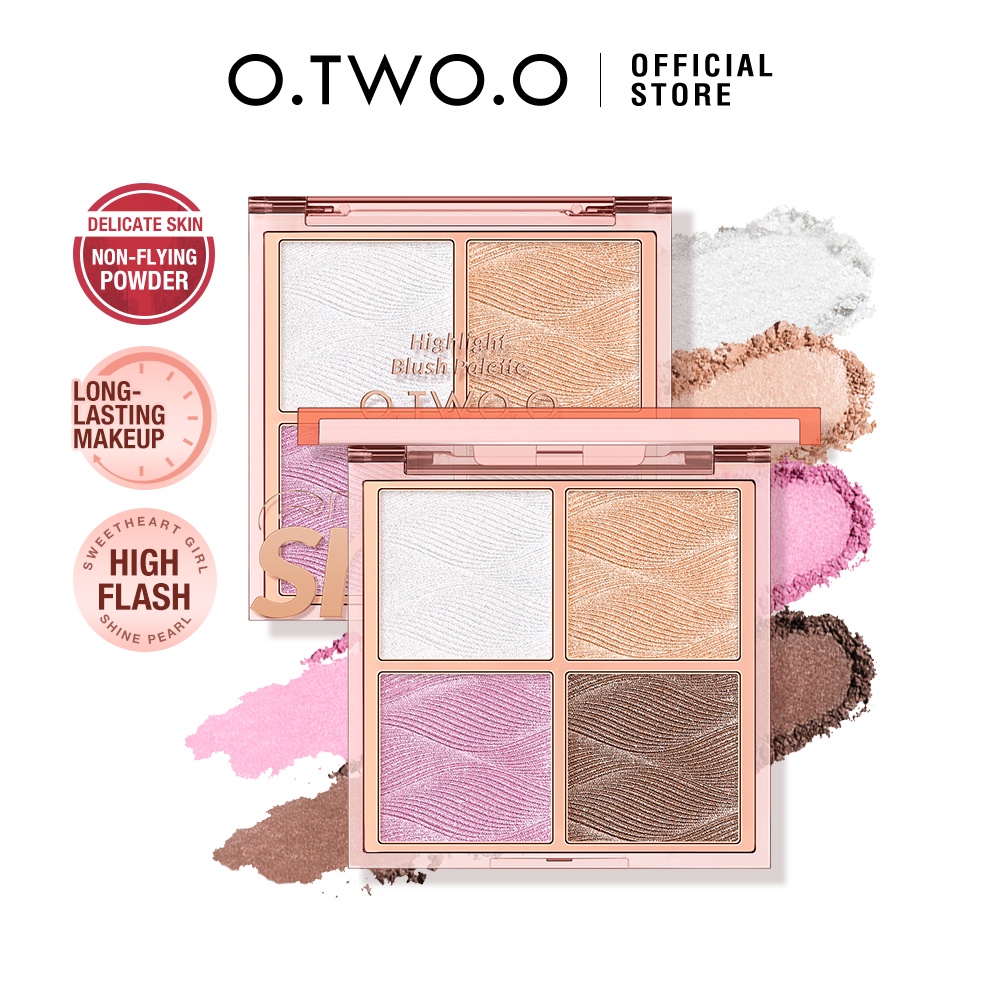 O.TWO.O Sweetheart Girl Makeup Palette Highlight&Contour&Blush Silky ...