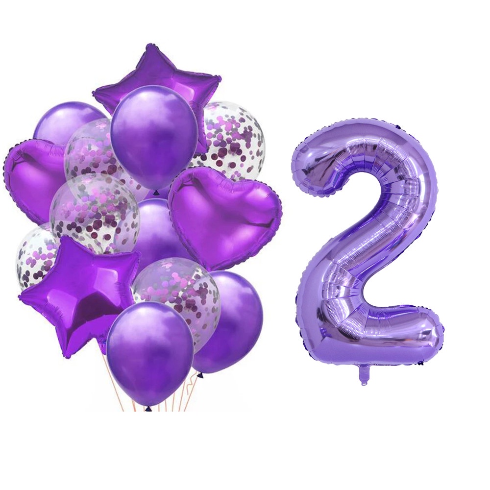 15Pcs BTS Theme 0-9th Number Balloon Set BT21 Balloon V Jungkook Chimmy ...