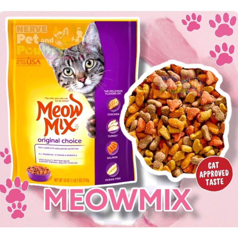 Meow Mix Original Choice Cat Food 1kg REPACKED Meowmix | Shopee Philippines