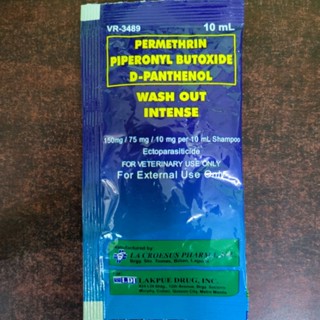 WASH OUT INTENSE (10mL) PERMETHRIN, PIPERONYL BUTOXIDE, D-PANTHENOL ...