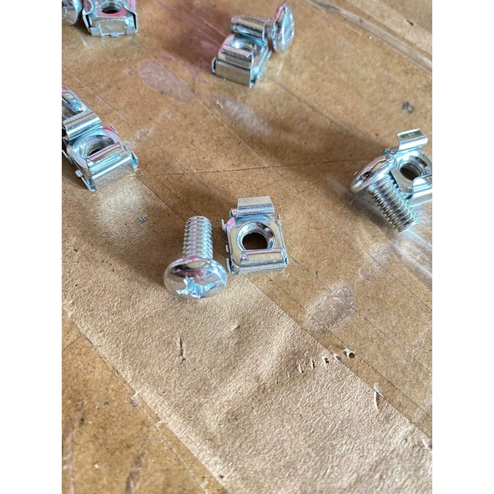 10 pcs. Cage Nuts M6 Rack Mounting Cagenuts and Screws for Server Racks ...