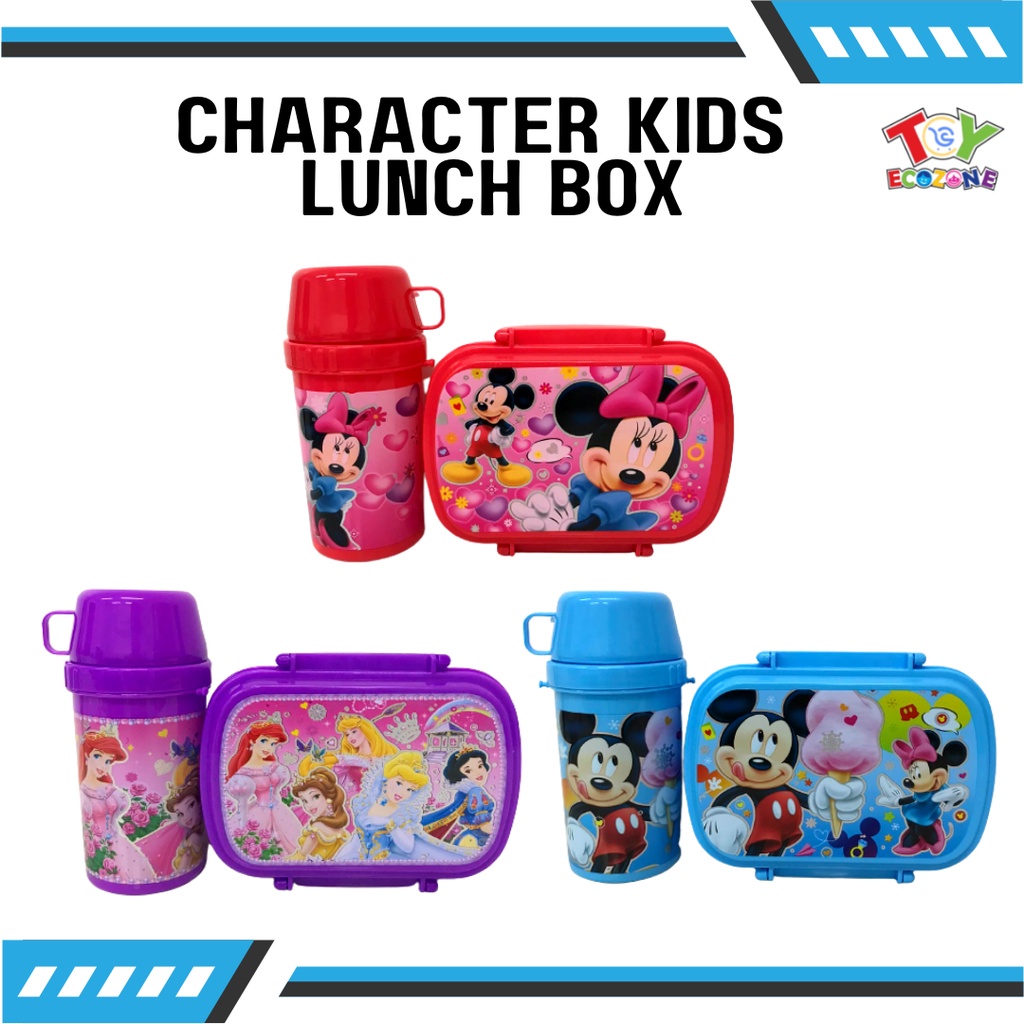 Kids Character Lunch Box set cartoon food keeper lunchbox tumbler boy ...