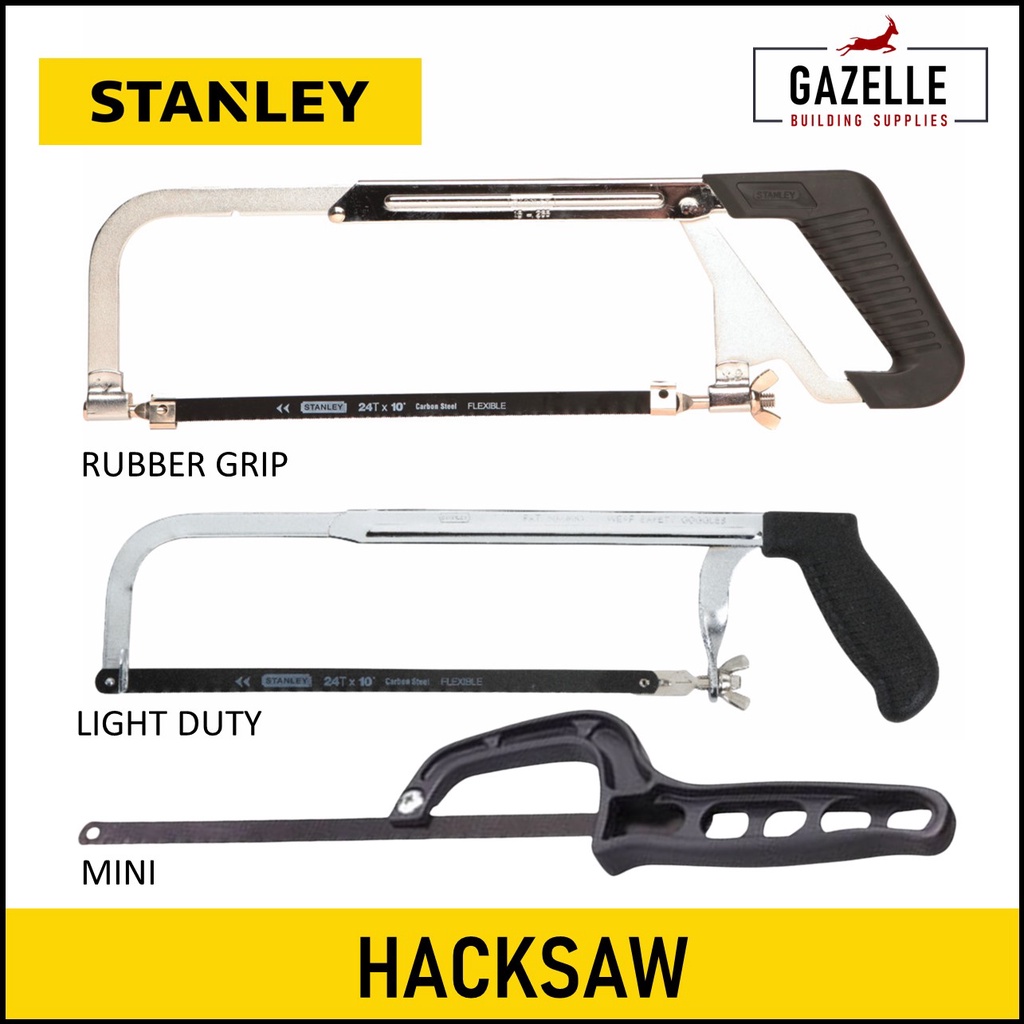 Stanley Hacksaw 10" Blade Utility Saw Mini / Light Duty / Rubber Grip ...