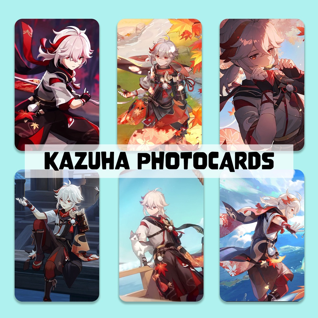 Genshin Impact Photocards - KAEDEHARA KAZUHA Textured Photocards Front ...