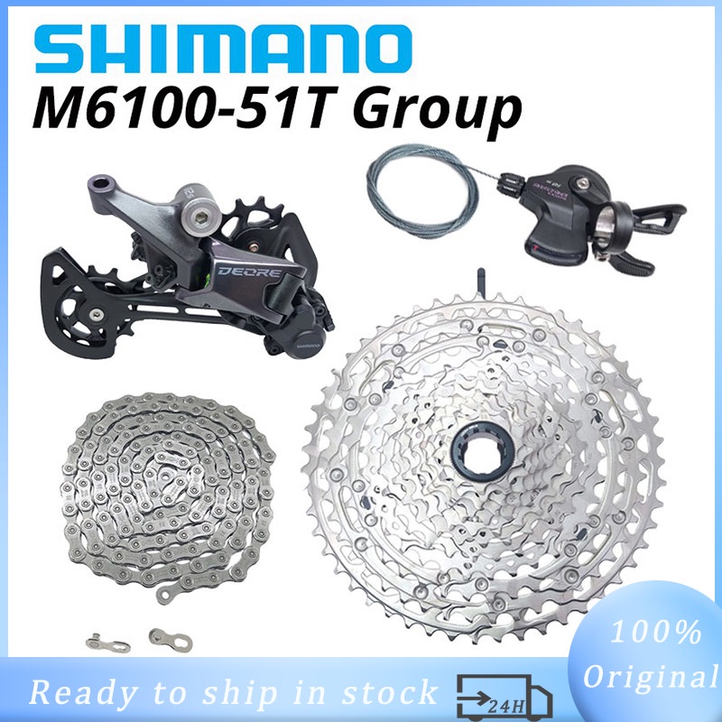 Shimano Deore M6100 1X12 Speed derailleurs Groupset 12 speed shifter CN ...