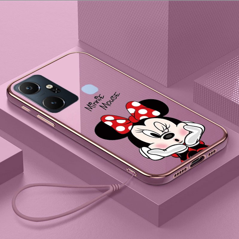 Infinix Smart 6 Plus 6 HD 5 4 smart6+ Glossy Cute Minnie Mouse Casing ...