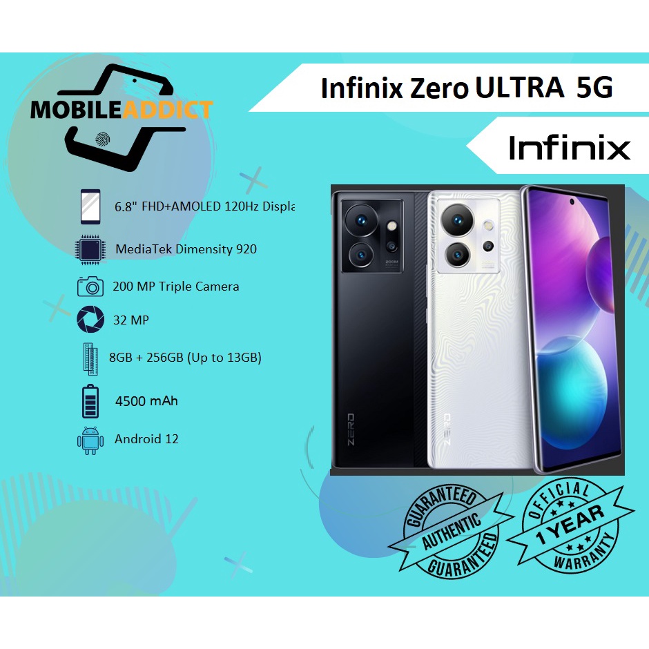 Infinix Zero Ultra 5G , NTC 1 year official warranty | Shopee Philippines