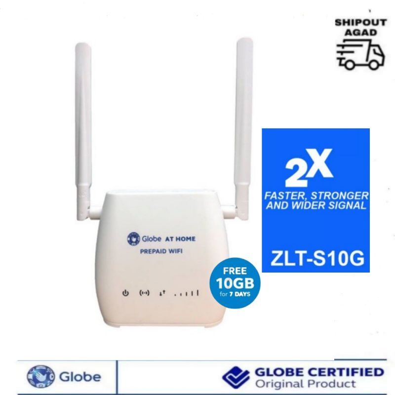 GLOBE AT HOME PREPAID WIFI ZLT S10G PRICE DROP 1Year warranty | Shopee ...