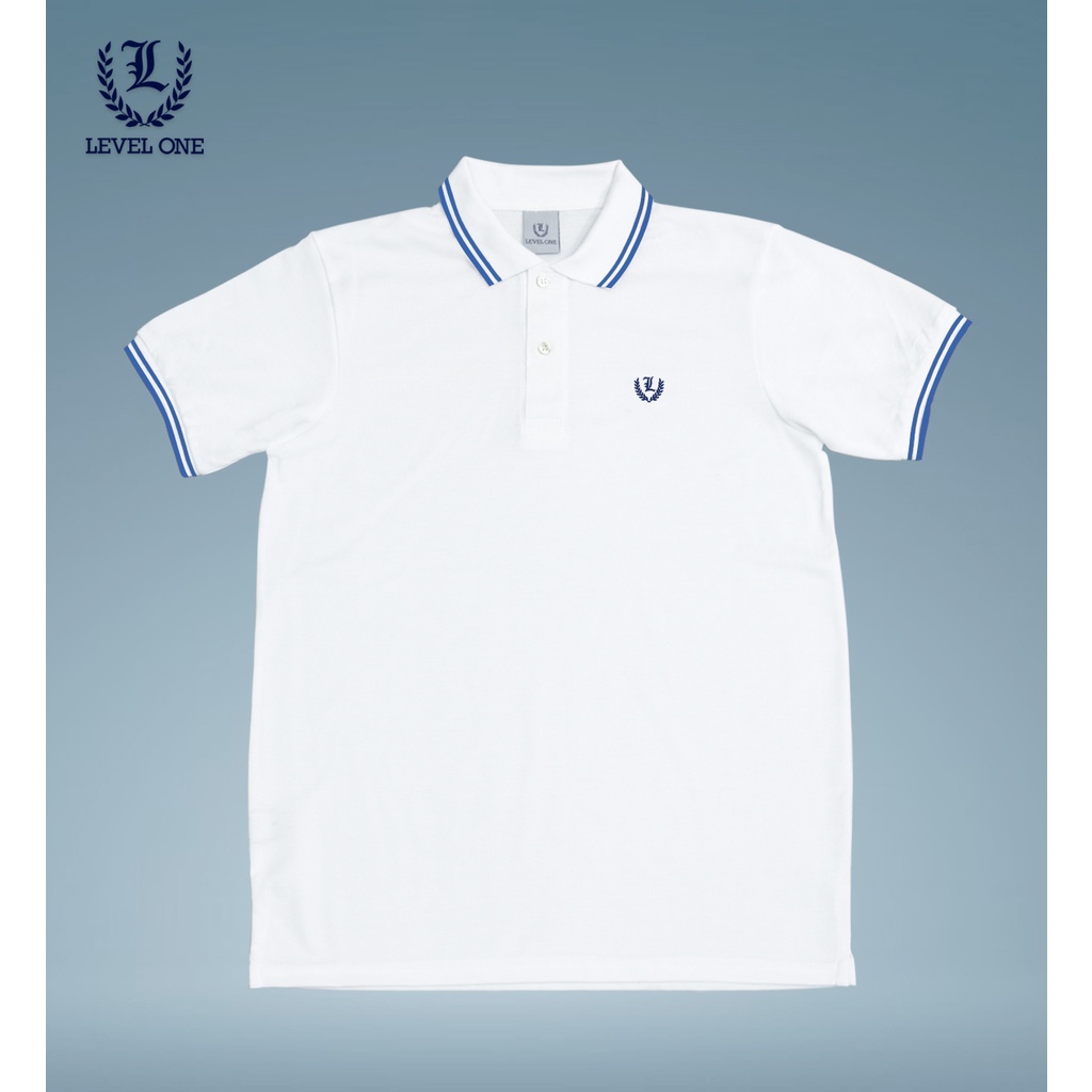 Level One Men's Twin Stripes Same Color Polo Shirt w/ "L" Crest ...