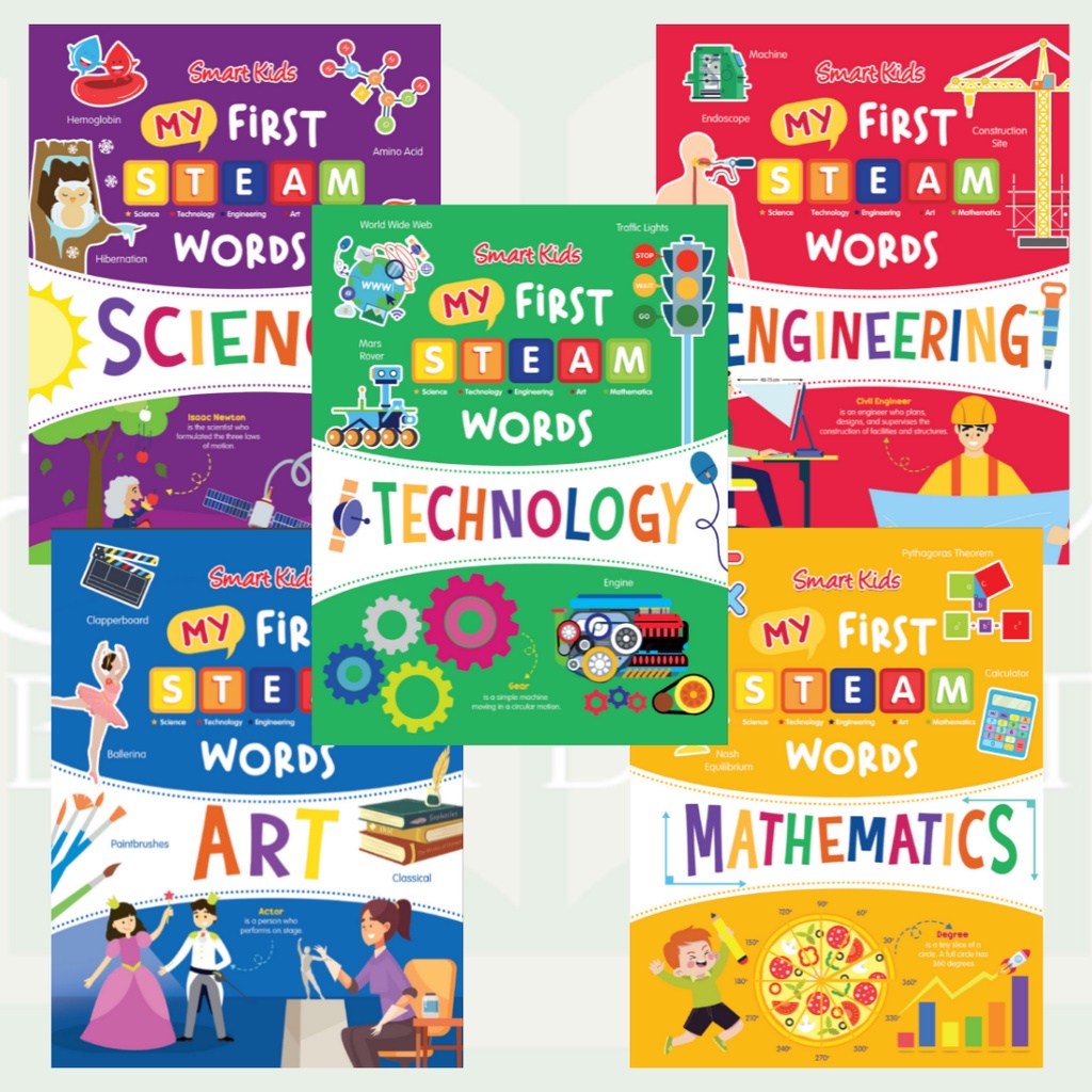 Smart Kids My First STEAM Words (Science, Technology, Engineering, Art ...