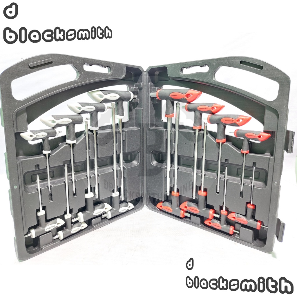 Makute 16 Pcs. T-Handle Allen & Torx Set (Ballpoint End) 250028 ...