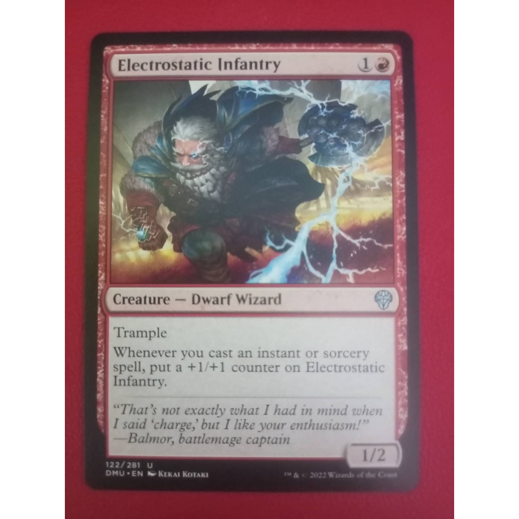 MTG Magic: The Gathering - Electrostatic Infantry DMU | Shopee Philippines