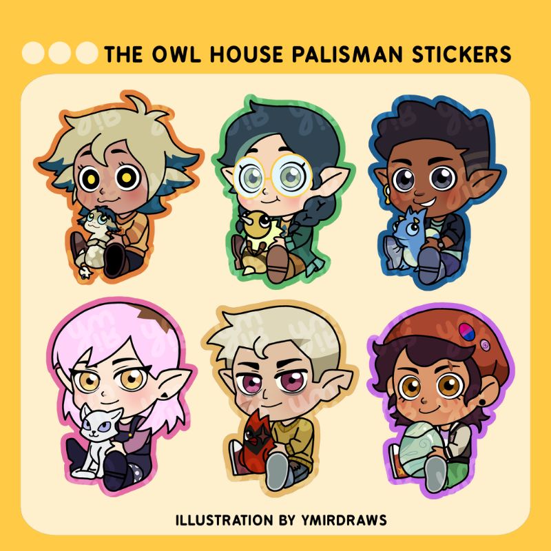 The Owl House Palisman Vinyl Sticker (Luz, Amity, Gus, Willow, Hunter ... The Owl House Palisman Vinyl Sticker (Luz, Amity, Gus, Willow, Hunter ...