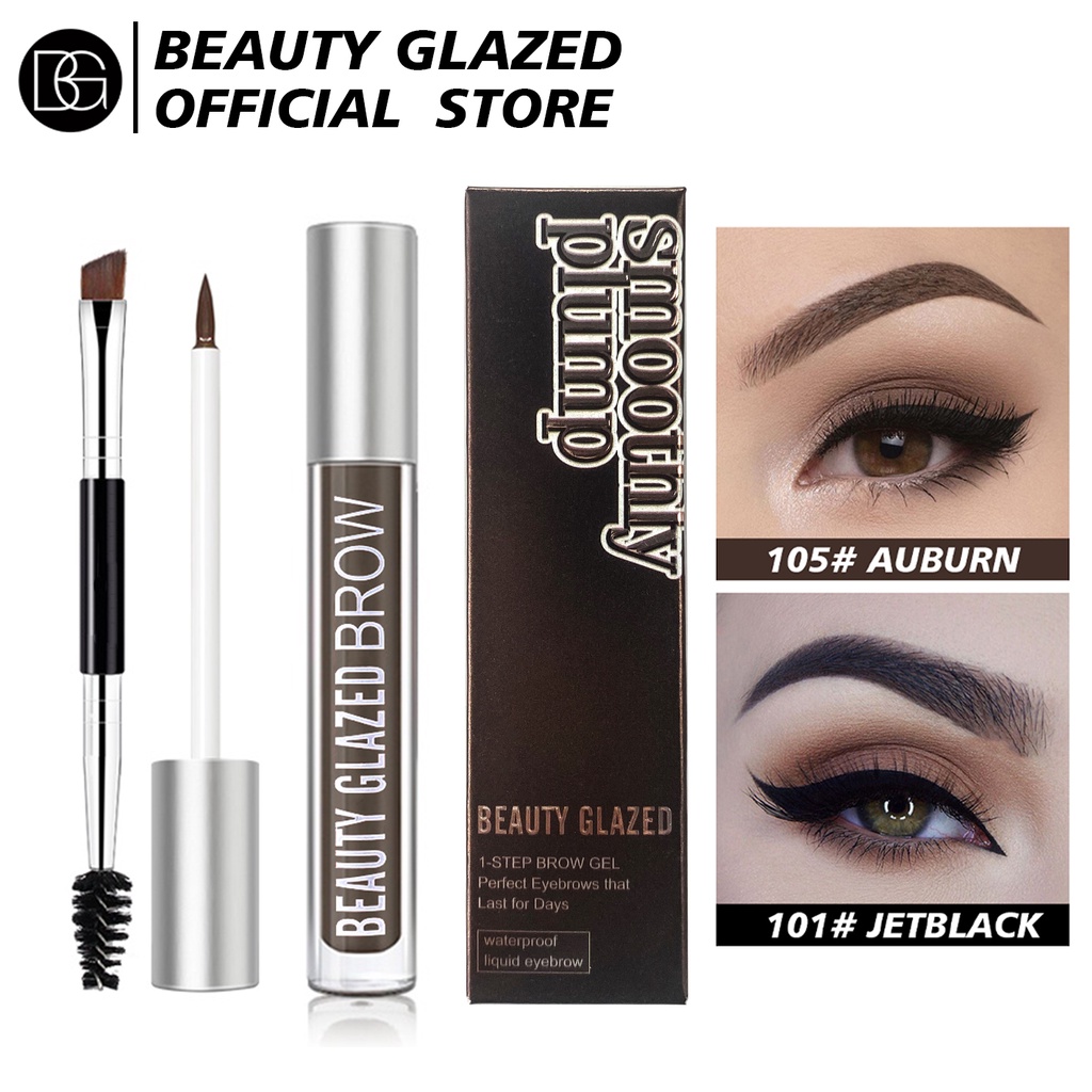 BEAUTY GLAZED Eyebrow Gel Cream Waterproof Eyebrow Henna Tattoo Shade ...