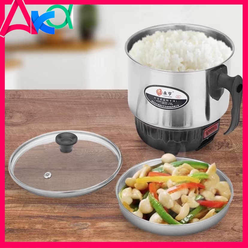 Stainless steel multi-cooker electric portable pot,mini cooking pot ...