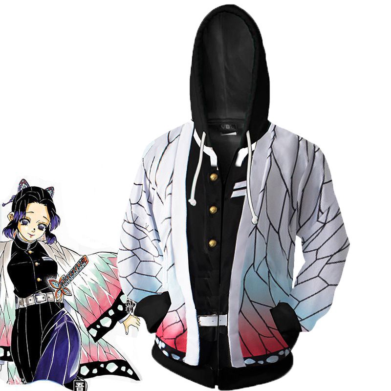 Demon Slayer Kimetsu no Yaiba Kochou Shinobu Cosplay 3D Printed Casual ...
