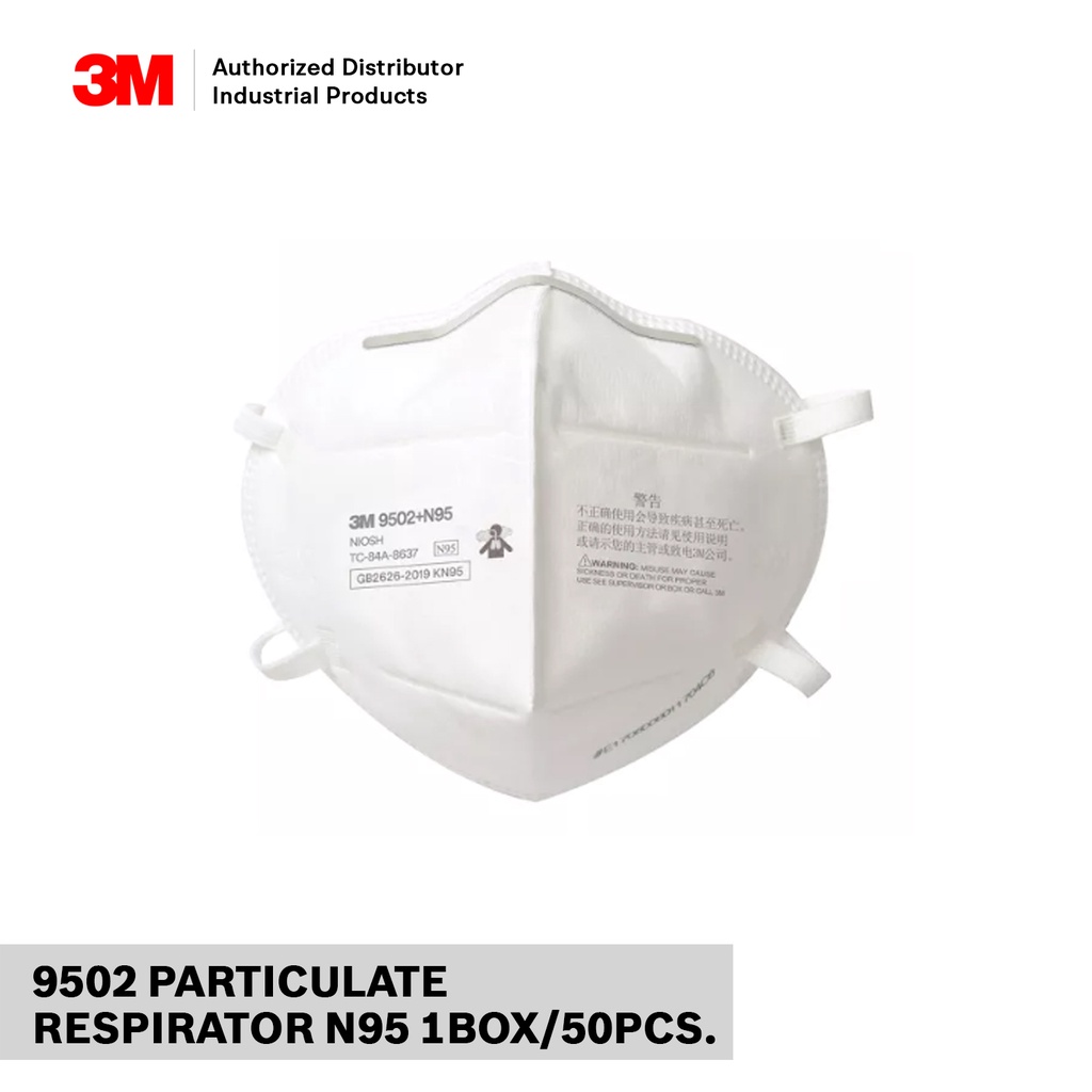 3M 9502 PARTICULATE RESPIRATOR N95 & KN95 1BOX/50PCS. | Shopee Philippines