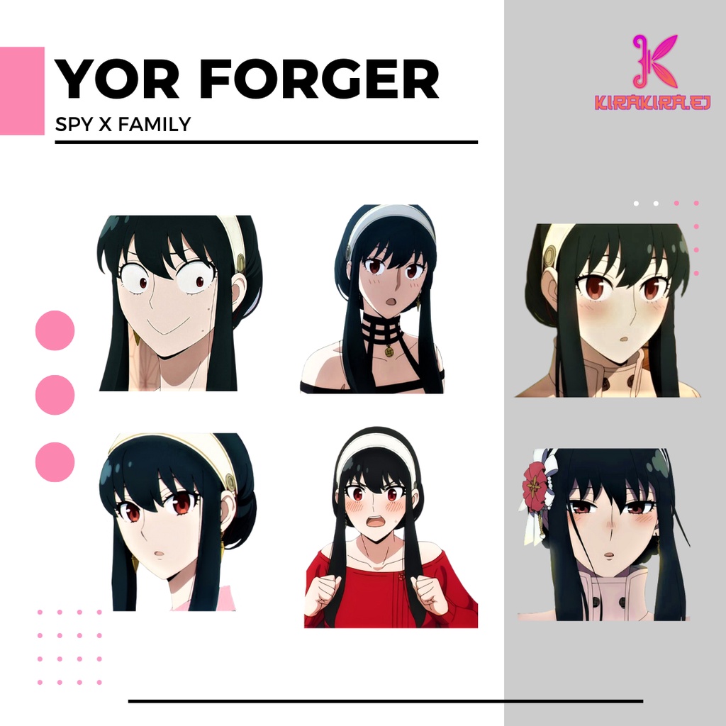STICKER Yor Forger Sticker Spy x Family Water Proof Vinyl Anime Sticker ...