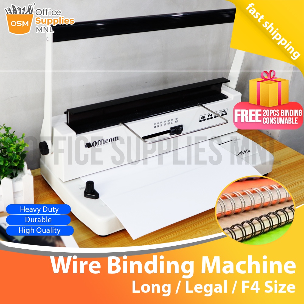 Wire Binding Machine Long / Legal / F4 Size Heavy Duty Binding Machine ...