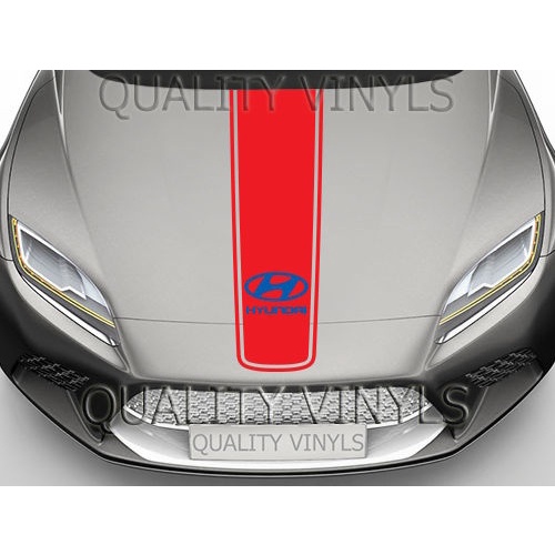 HYUNDAI HOOD RACING STRIPES COUPE i10 i20 i30 SANTA DECAL STICKERS ...