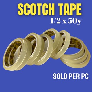 Scotch Tape (1/2 x 50yards) Crocodile X Sold per Pc | Shopee Philippines