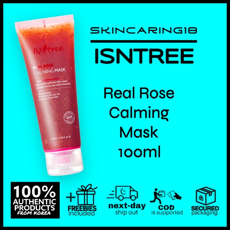 ISNTREE Real Rose Calming Mask 100ml by SkinCaring18 | Shopee Philippines