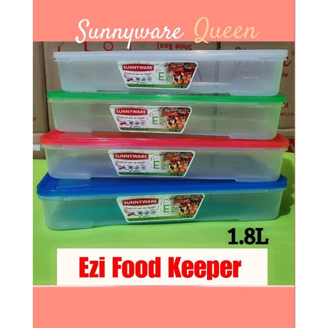 Sunnyware Rectangular Ezi Food Keeper 1.8 Liters | Shopee Philippines