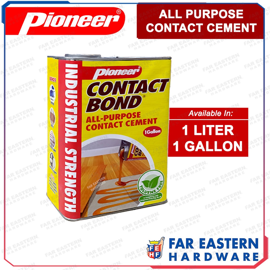 PIONEER Contact Bond Adhesive All Purpose Rugby Contact Cement 1 Liter ...