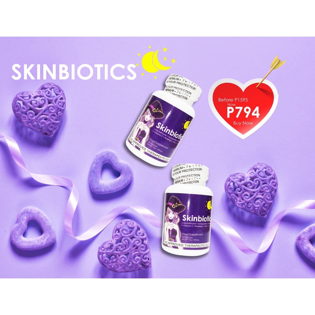 SKINBIOTICS L-Glutathione + Astaxanthin + Probiotics + Vitamin E ...