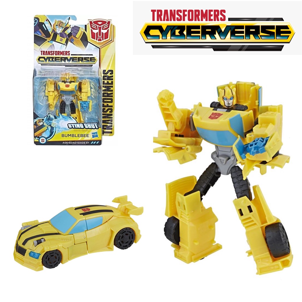 Transformers Cyberverse Bumblebee Sting Shot Transforming Robot ...