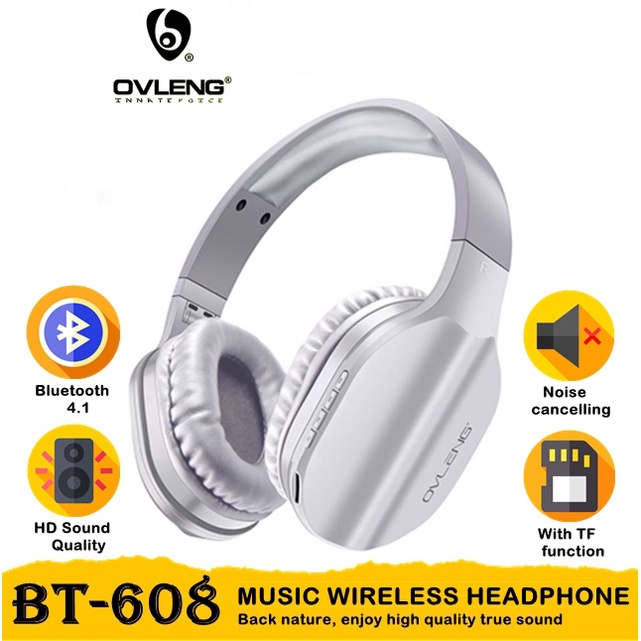 OVLENG BT-608 Stereo Sound Wireless Bluetooth Foldable Headphones ...