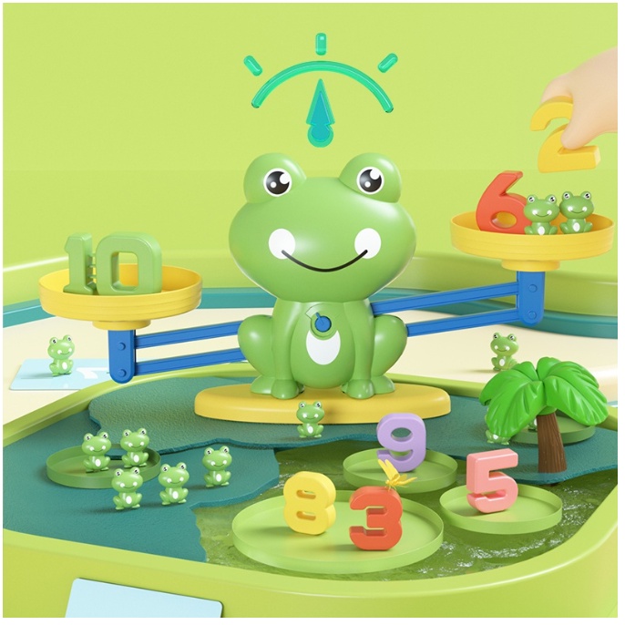 Frog digital balance scale children s toy puzzle game digital thinking ...