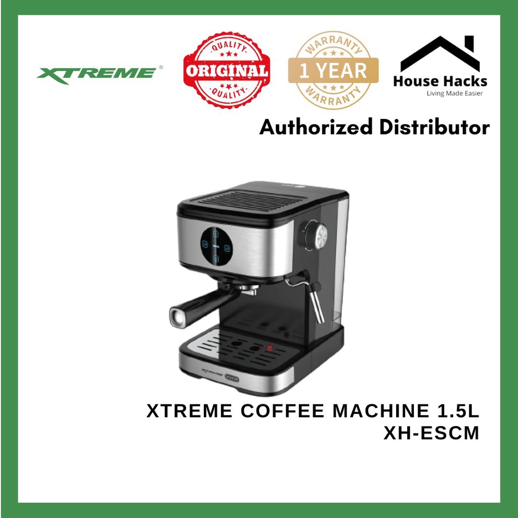 Xtreme Coffee Machine 1.5L XH-ESCM (House Hacks) | Shopee Philippines
