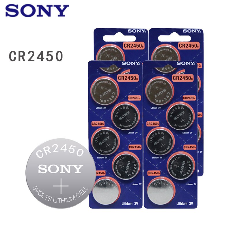 SONY CR2450 3v Cell Battery Watch Clock Pilas Li-ion Batteries For ...