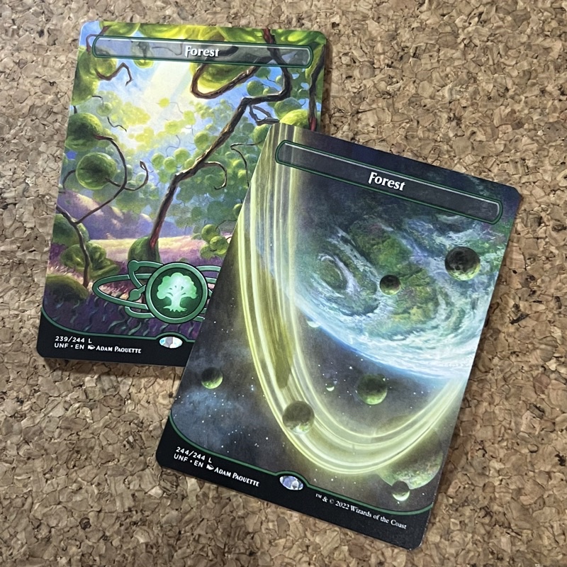 FOREST | BASIC LANDS | BORDERLESS // FULL ART | UNFINITY UNF | GREEN ...