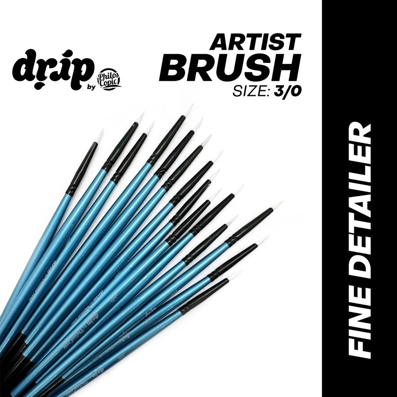 Drip Fine Detailer Brush Size #3/0 - Round Artist Brush ( Drip By ...