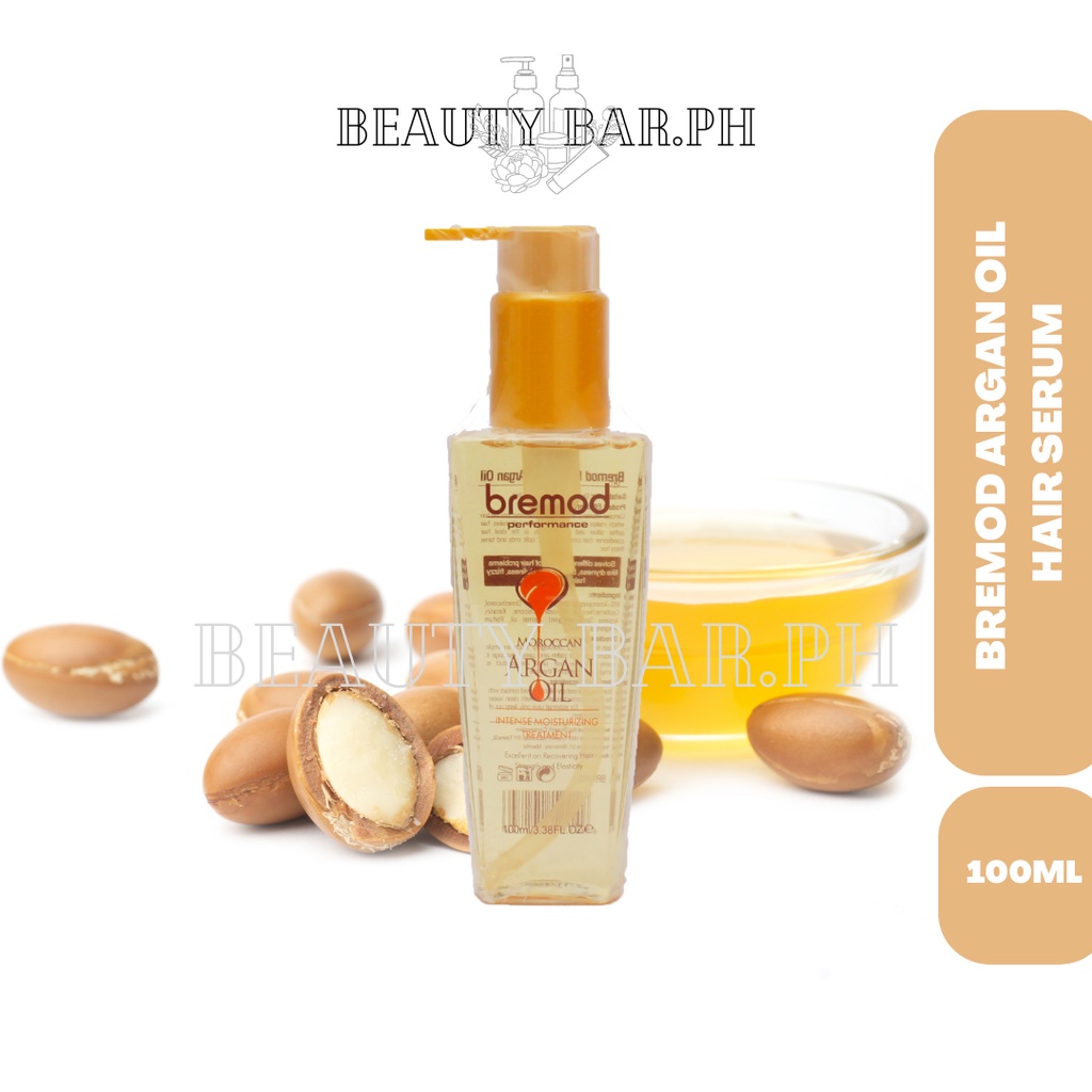 Bremod Moroccan Argan Oil Hair Serum 100ml beautybar.ph | Shopee ...