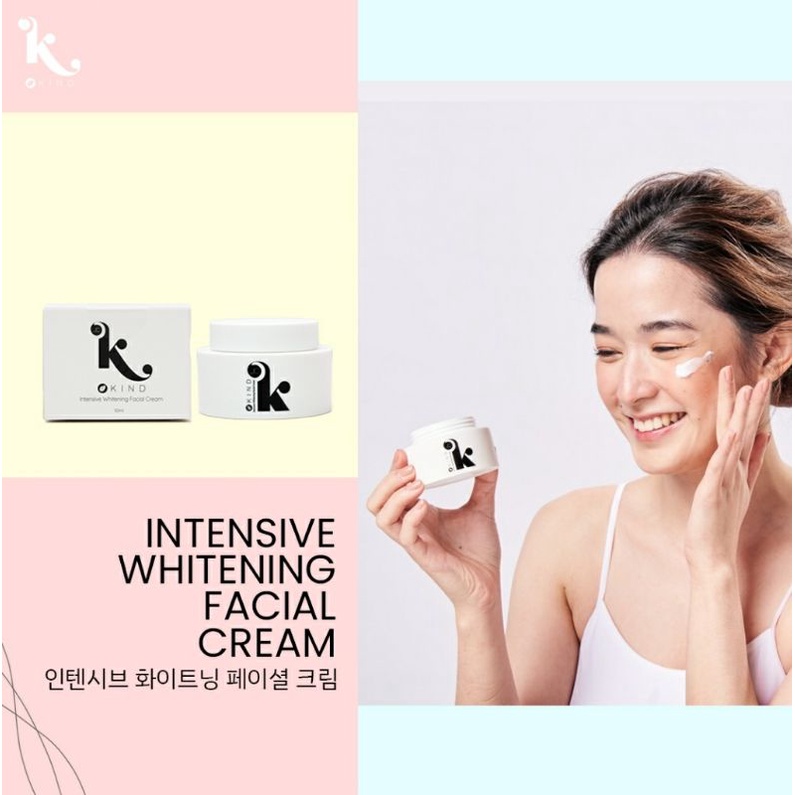 KIND Intensive Whitening Facial Cream 50ml || 100% ORIGINAL | Shopee ...