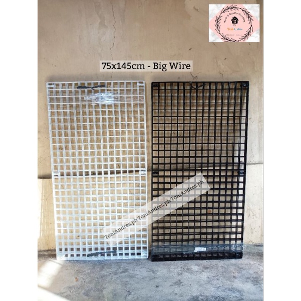 (75x145cm-THICK) Wall Mount Screen Wire Mesh Grid Wall Decoration Panel ...