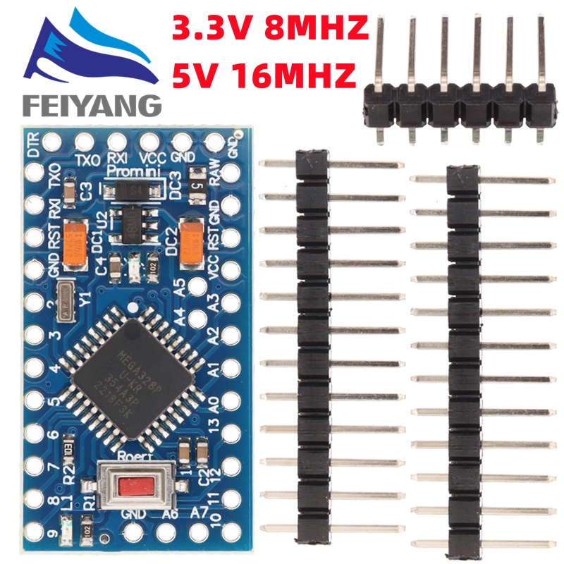 Pro Mini 328 Mini 3.3V / 8M 5V / 16M ATMEG ATMEG P-AU 3.3V / 8MHz 5V ...
