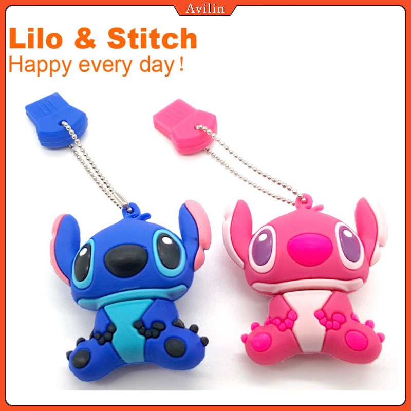 Fashion Cartoon Lilo & Stitch U Disk Cartoon Stitch U Disk 128GB Flash ...